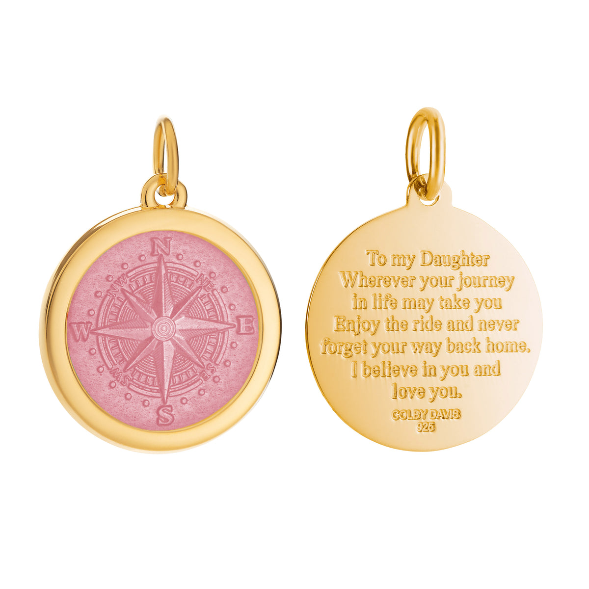Mother Daughter Compass Rose – Plumb Gold & Plumb Silver
